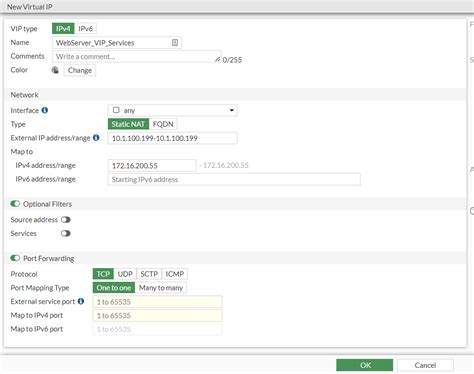 Virtual IP With Services FortiGate FortiOS 7 4 0 Fortinet Document Library