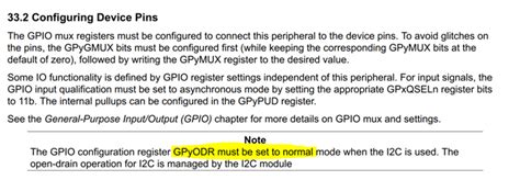 Sysconfig F2838x I2c Module Default Gpio Configuration Wrongly Set