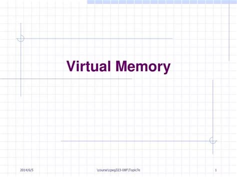 PPT Virtual Memory PowerPoint Presentation Free Download ID 1036840