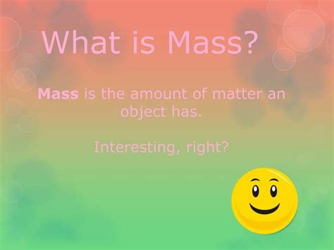 Mass And Volume PPT