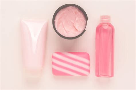 미용과 스킨 케어용 화장품 콜라겐과 리프팅 효과가 있는 클렌징 토닉 보습 및 영양 크림 수리용 마스크 핑크 배경의 천연 비누 0명에 대한 스톡 사진 및 기타 이미지 Istock