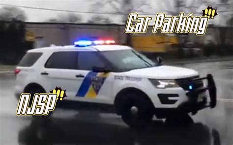 NJSP新泽西州州警涂装警车展示及小溜一圈 哔哩哔哩 bilibili