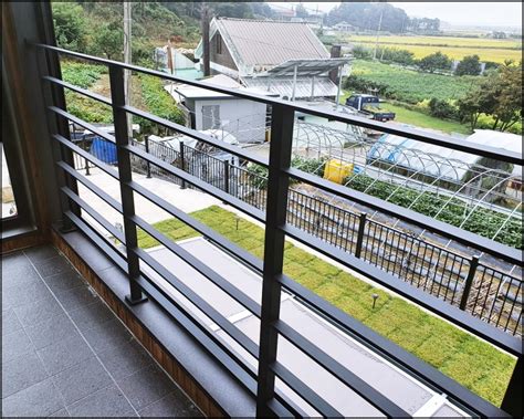 전원주택 데크 테라스난간 설치평철난간 네이버 블로그