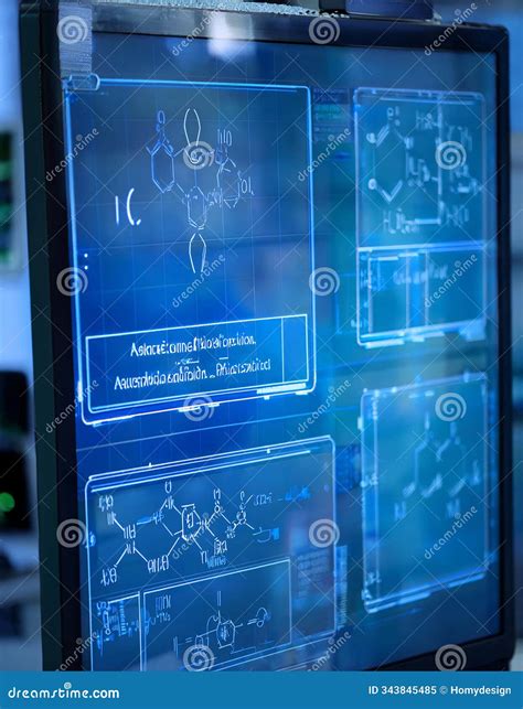 a futuristic computer screen displaying multiple windows with