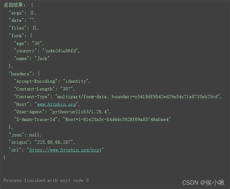 Python爬虫urllib3模块详解 Csdn博客