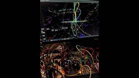 touchdesigner audio reactive particle system to modular synth music