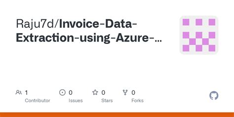Github Raju7dinvoice Data Extraction Using Azure Document Intelligence