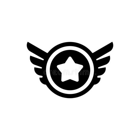 Wings Badge Icon Stock Vector Illustration Of Sign 223996087