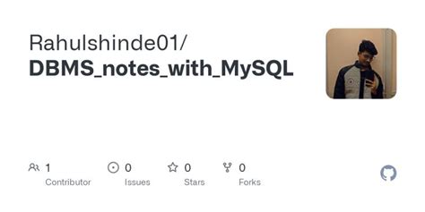Rahul Shinde On Linkedin Github Rahulshinde01dbmsnoteswithmysql