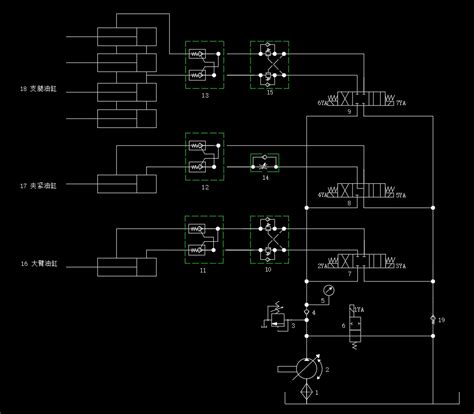 机械手液压系统设计 Autocad 2004 模型图纸下载 懒石网