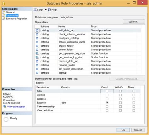 Managing Ssis Security With Database Roles