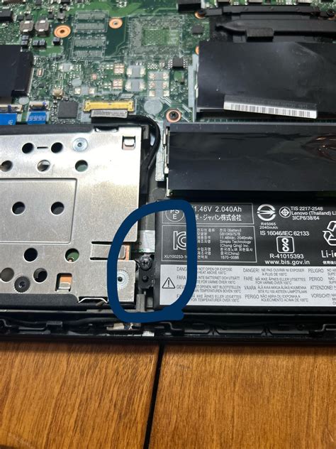 I Have A Stripped Thinkpad Screw Next To The Internal Battery On My T Any Ideas On How To