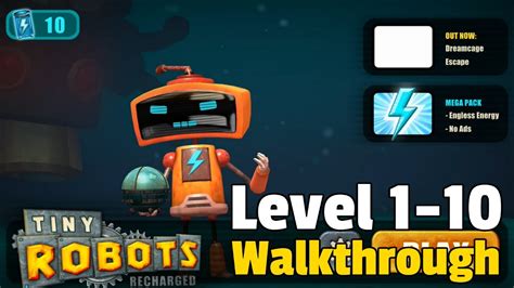 Tiny Robots Recharged Level 1 10 Walkthrough YouTube