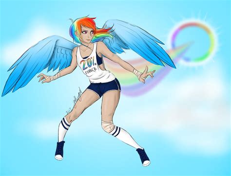 Human Rainbow Dash By Gothangel0729 On Deviantart
