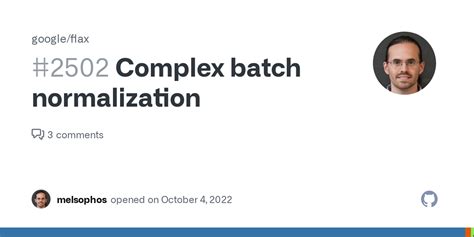 Complex Batch Normalization Issue 2502 Google Flax GitHub