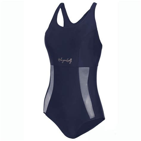 Купальник для басейну темно синій спинка борцівка Self 41 Xl Брендовий одяг Rozetka