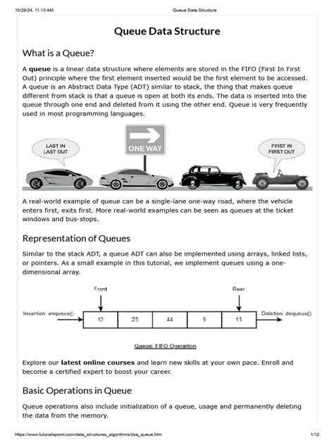Part 1 Queue Data Structure Pdf Queue Abstract Data Type