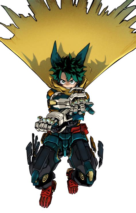 Armored Deku Render My Hero Academia By Ledthetimido On Deviantart