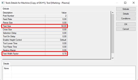 Auto Marking Text Applied Off Nested Parts Or On Holes In Camduct