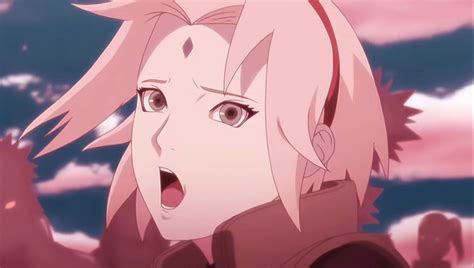Surprised Sakura Haruno From Naruto Anime