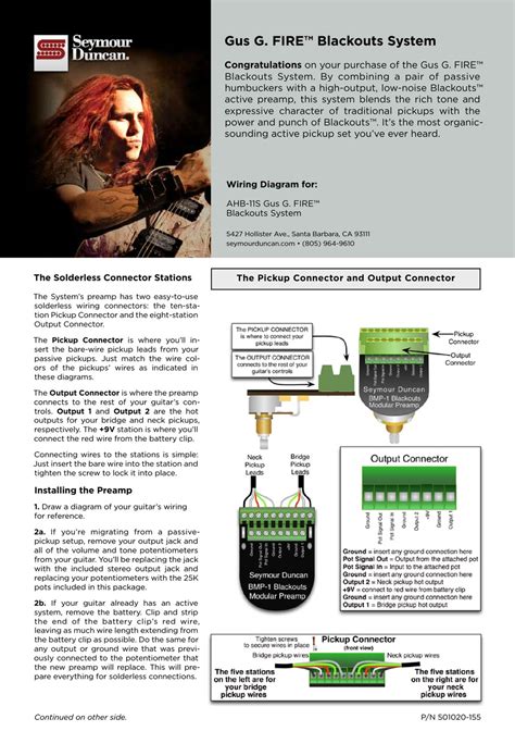 Wiring Diagram Seymour Duncan Blackout