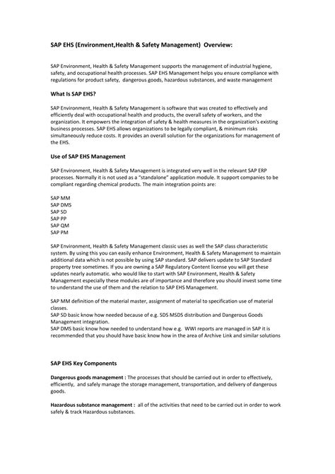 Ppt Sap Environment Health And Safety Training Sap Ehs Course Sap Ehsm Powerpoint