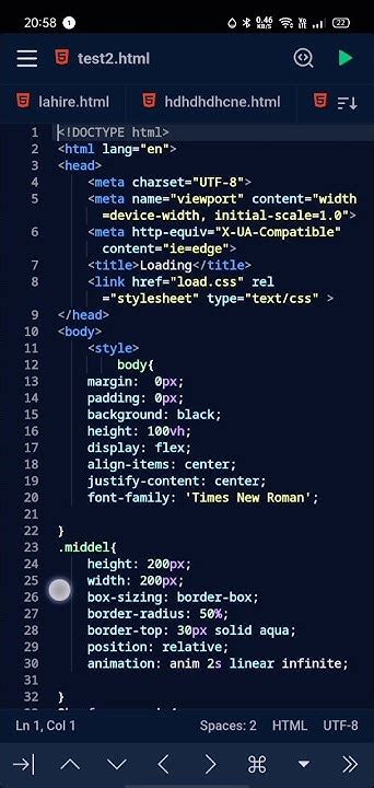 My Patience Is Drainingloding Animation Using Html Css Keyframes
