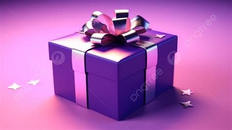 라벤더 색 선물 상자의 3d 일러스트 선물 포장 선물 패키지 리본 상자 배경 일러스트 및 사진 무료 다운로드 Pngtree