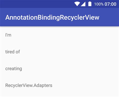 Generate Your Own Recyclerviewadapter With Blackjack And Databinding