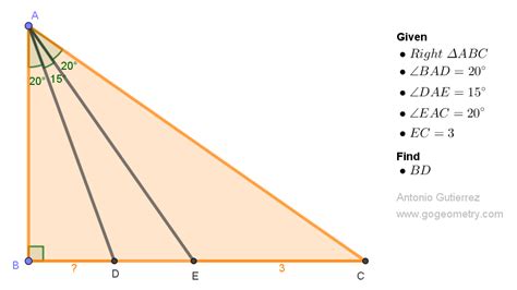 geometry problem 1550 solving segment bd length geometry problem in