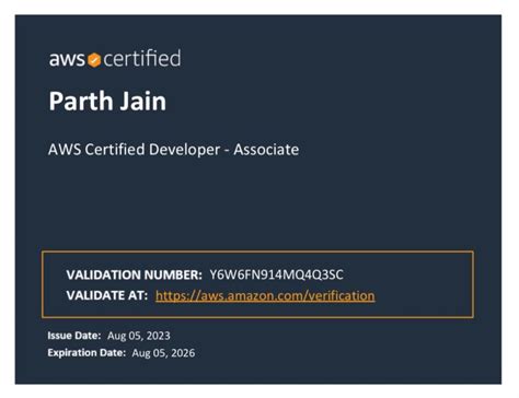 Parth Jain On Linkedin I Am Immensely Happy To Share That I Have Qualified My First Aws