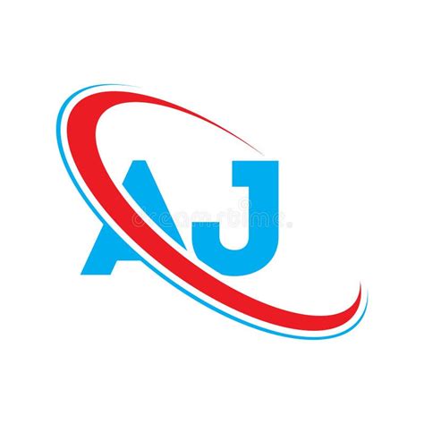 Aj Letter Logo Design Creative Modern Aj Letters Icon Illustration