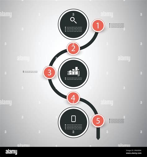 Infographic Concept Flow Chart Design Timeline Stock Vector Image