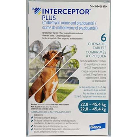 Interceptor Plus Blue 228 454kg The Pet Pharmacist