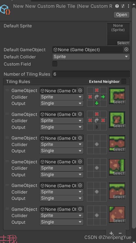 Unity2d Custom Ruletile Script 可编程的ruletilecustom Rule Tile Csdn博客