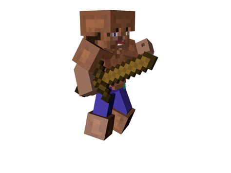Minecraft Steve 3d Render 7 By Mankej On Deviantart