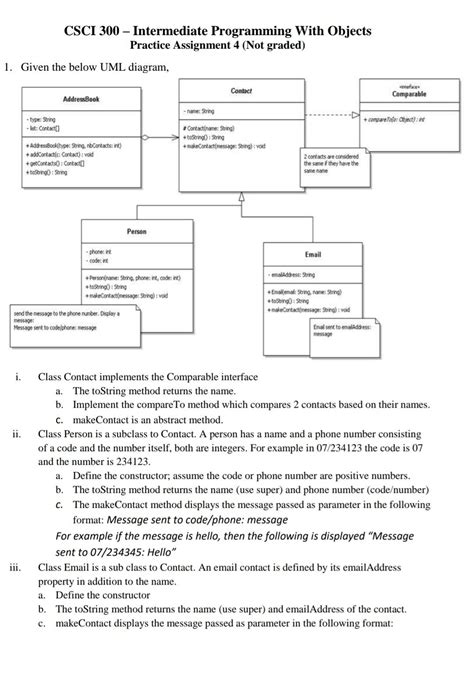 Solved CSCI 300 Intermediate Programming With Objects Chegg