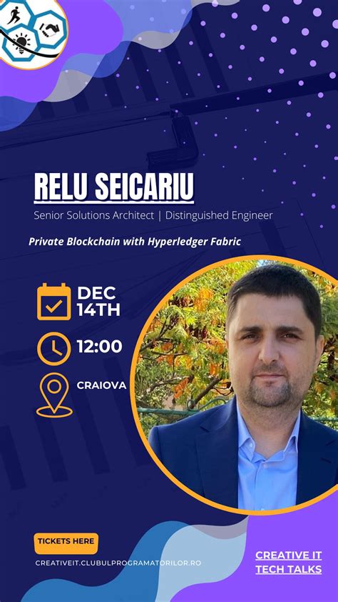 Clubul Programatorilor On Linkedin Techtalk Blockchain Hyperledgerfabric Creativeit