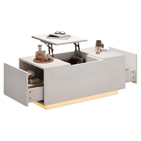 Table Basse Relevable Réglable En Hauteur Rétractable Relevable