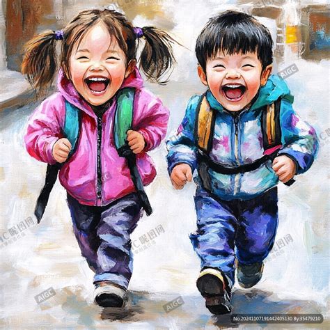 Ai创作图姐弟上学图 背书包的小朋友 小朋友油画 双胞胎上学路上 高清手绘儿童 手绘小朋友 原创手绘儿童 背书包的儿童 背着书包的男孩女孩 幼儿园笑脸 欢乐的小朋友 背书包小朋友 插画小朋友