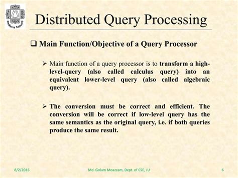 Lec 7 Query Processing