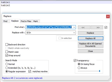 Oracle How Extract Table Names From Pl Sql Package Body File Stack Overflow