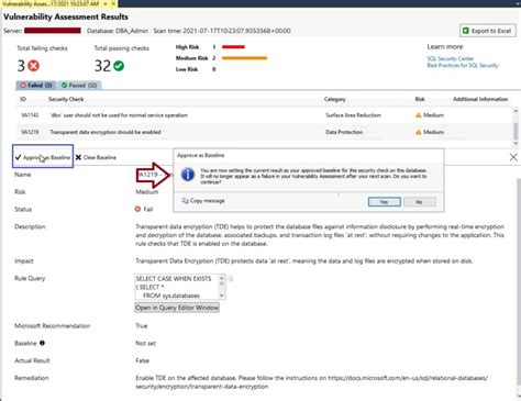 Database Security Testing Using Sql Server Vulnerability Assessments