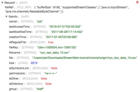 Directory Origin For Streamsets Need Only The Filename To Pass