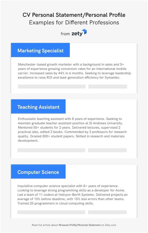 Cv Template Personal Profile Example 51 Koleksi Gambar