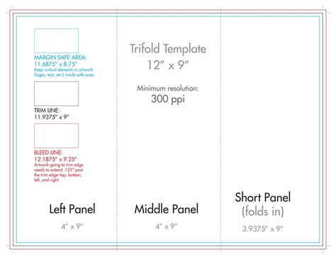 Three Panel Brochure Template