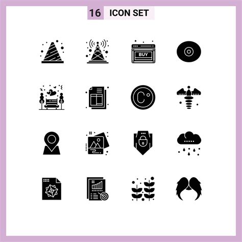 Set Of 16 Vector Solid Glyphs On Grid For Tit Anatomy Tower Web Online