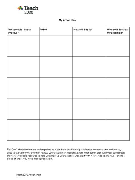 My Action Plan 2 Pdf