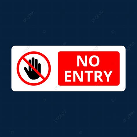 손 아이콘이 있는 항목 표시 없음 출입금지 표지판 출입 불가 입장 금지 표지판 Png 일러스트 및 벡터 에 대한 무료 다운로드 Pngtree