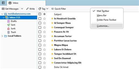 How To Make Thunderbird Look Like Webmail